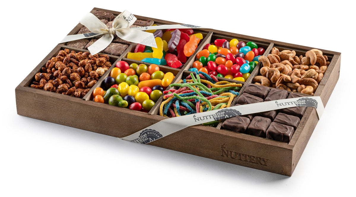 Chocolate Nut and Candy 8 Section Gift Tray | Medium — The Nuttery